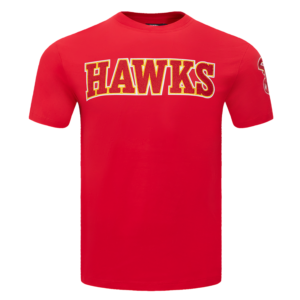 NBA ATLANTA HAWKS CLASSIC CHENILLE MEN'S TEE (RED) – Pro Standard