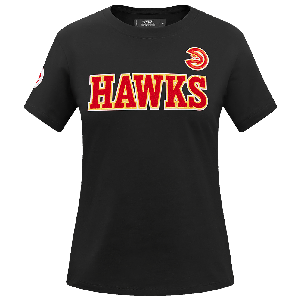 NBA ATLANTA HAWKS CLASSIC SHORT SLEEVE WOMEN'S SLIM FIT TEE (BLACK) – Pro Standard