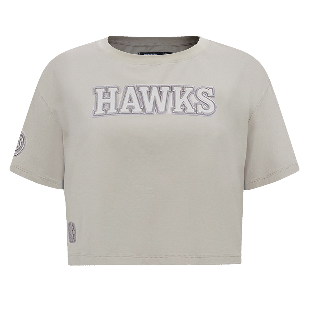 NBA ATLANTA HAWKS NEUTRAL WOMEN'S BOXY TEE (TAUPE) – Pro Standard