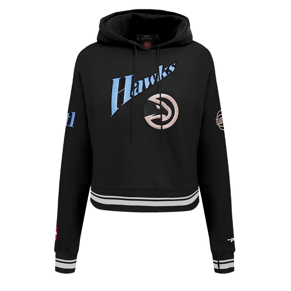 NBA ATLANTA HAWKS CITY EDITION 24-25 WOMEN'S RIB FLEECE CROPPED PULLOV – Pro Standard
