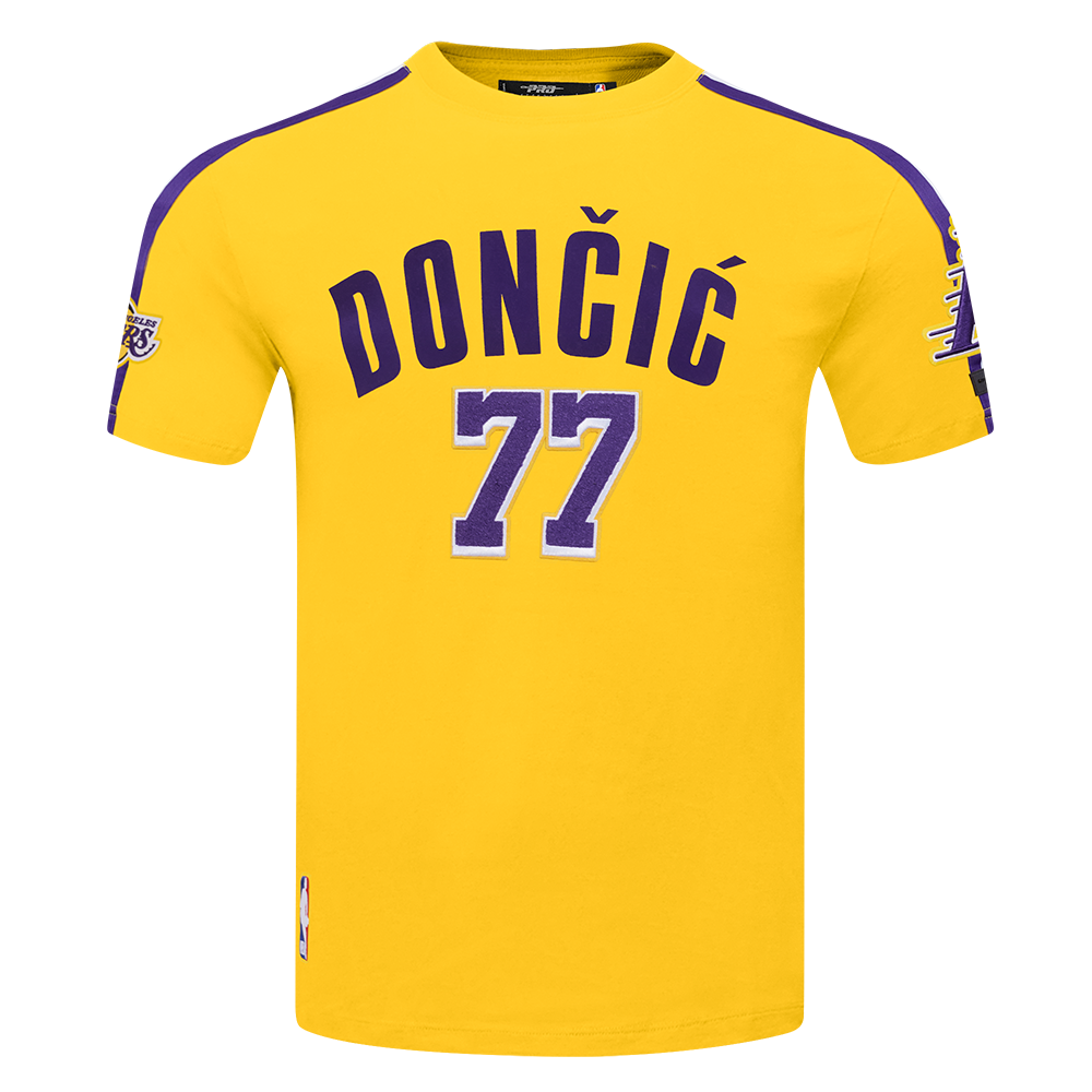 NBA LOS ANGELES LAKERS LUKA DONCIC #77 CLASSIC PNN MEN'S SJ TAPING T ( – Pro Standard
