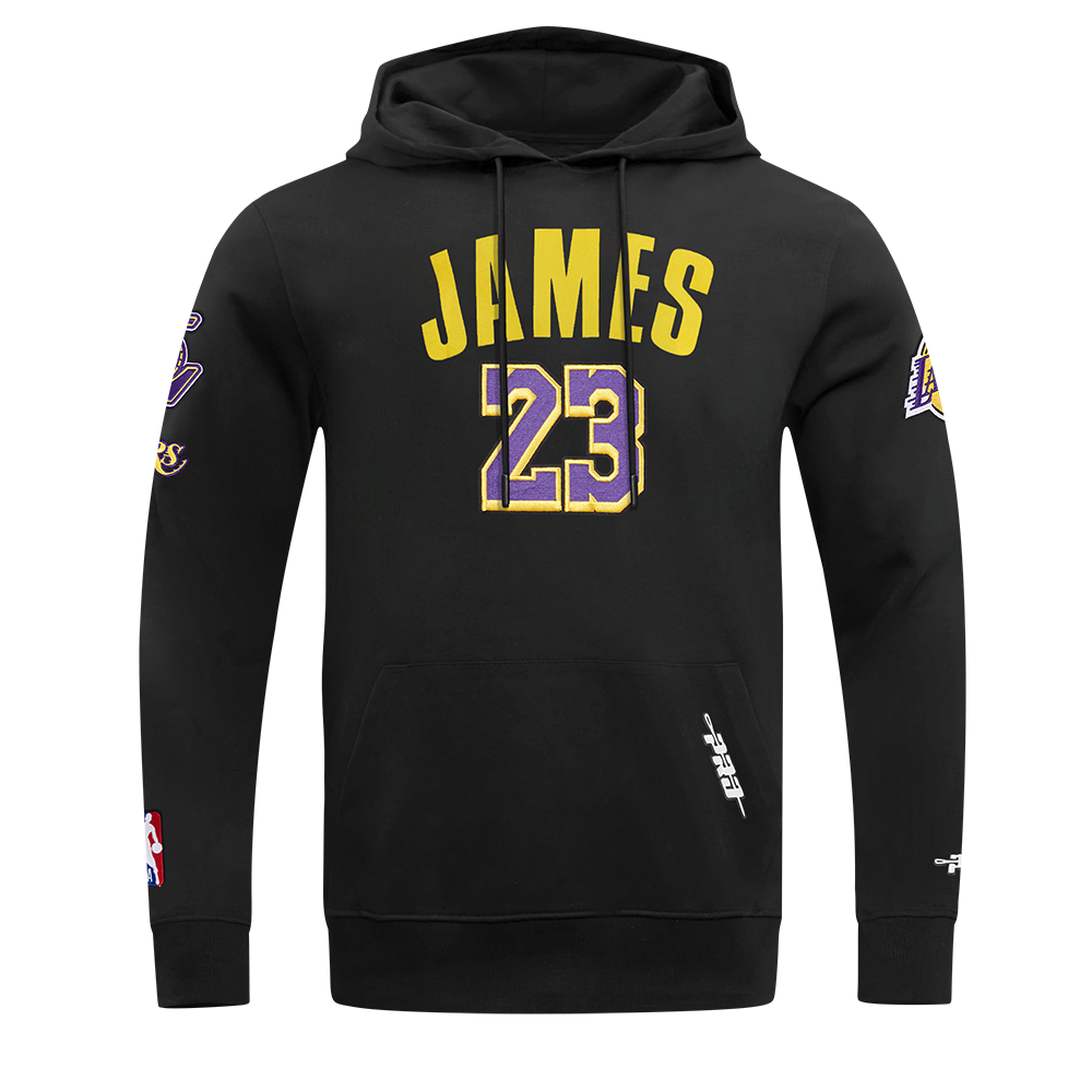 NBA LOS ANGELES LAKERS LEBRON JAMES #23 CLASSIC PNN MEN'S DK PO HOOD ( – Pro Standard