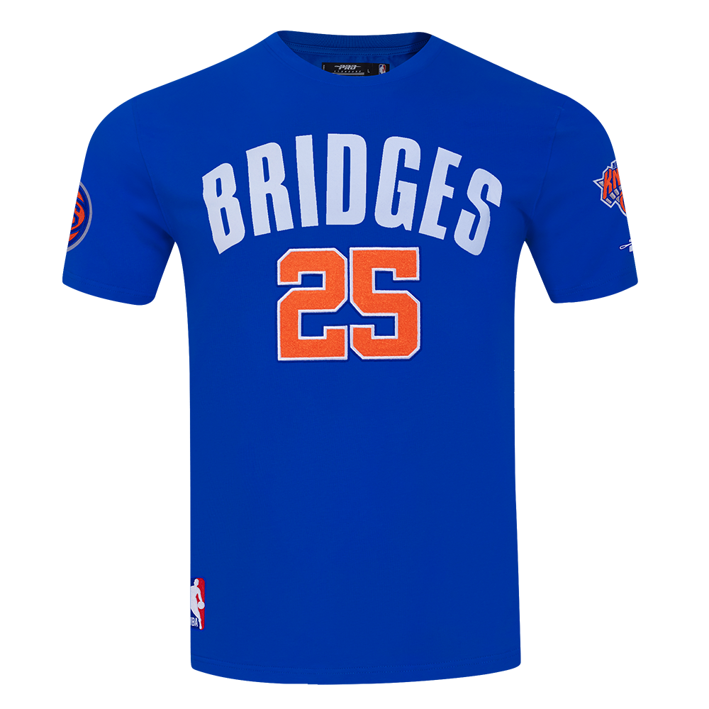 NBA NEW YORK KNICKS MIKAL BRIDGES #25 CLASSIC PNN MEN'S SJ TEE (ROYAL – Pro Standard