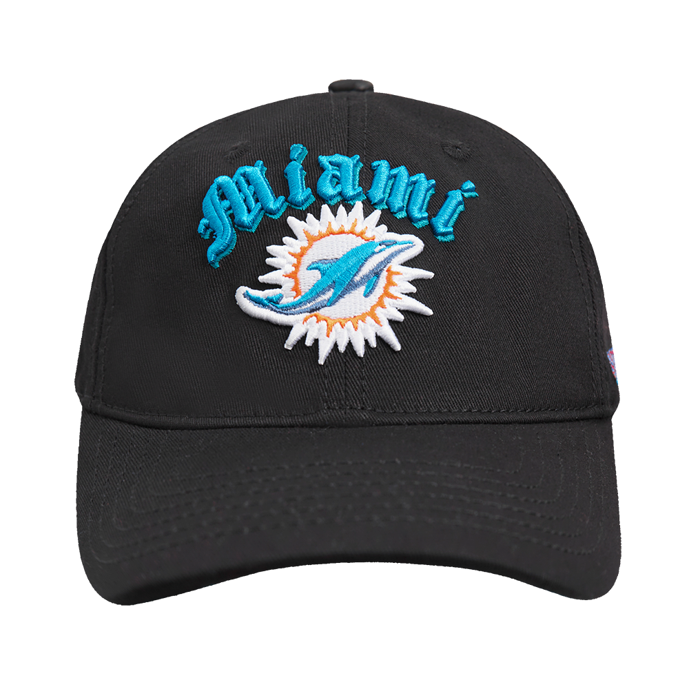 nfl-miami-dolphins-old-english-men-s-dad-hat-black-pro-standard
