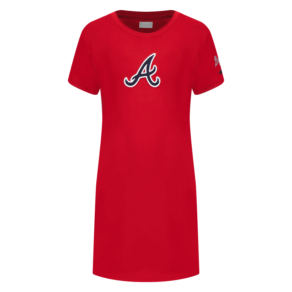 MLB ATLANTA BRAVES CLASSIC TODDLER GIRLS TOP DRESS RED Pro Standard mlb-atlanta-braves-classic-toddler-girls-top-dress-red-pro-standard