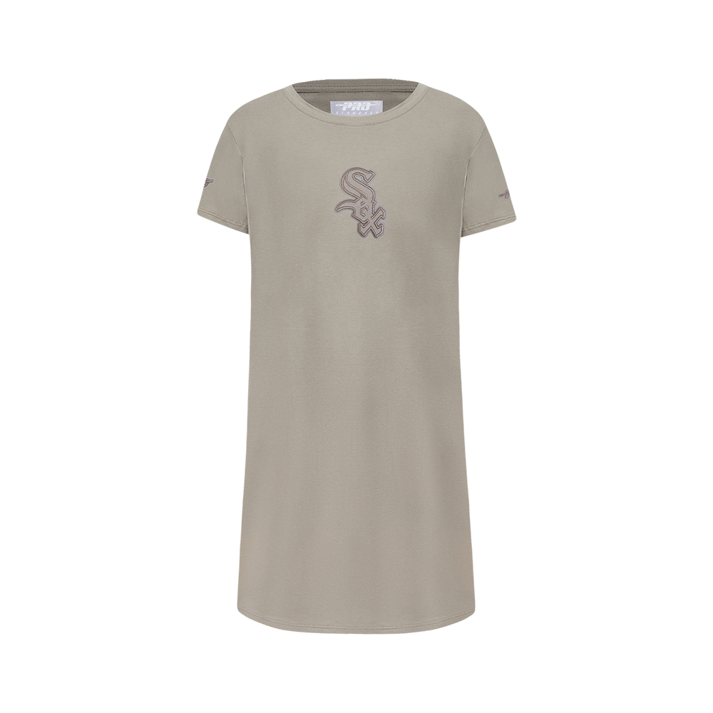mlb-chicago-white-sox-neutral-big-girls-top-dress-taupe-pro-standard