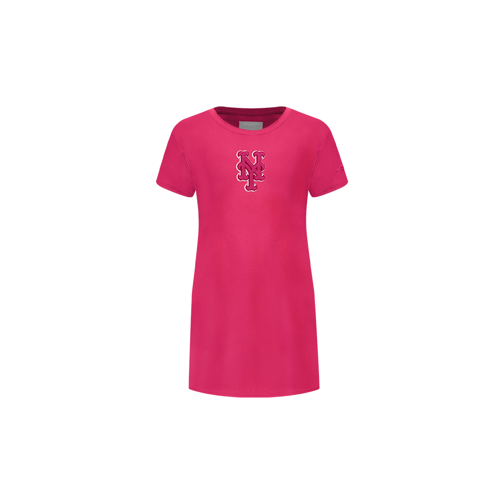 mlb-new-york-mets-triple-pink-toddler-girls-top-dress-beetroot-purple