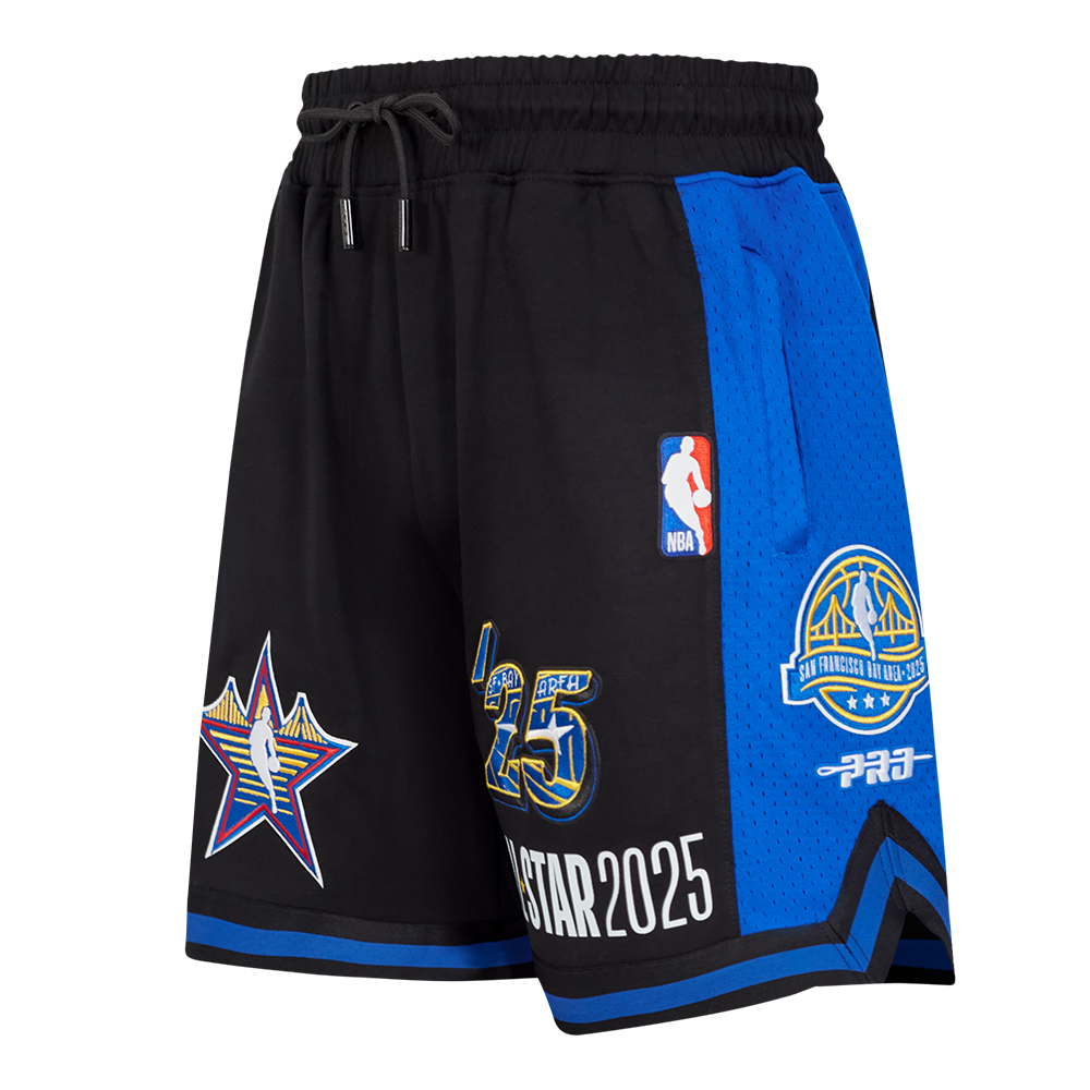 NBA ALL STAR 2025 MEN'S DOUBLE KNIT 2.0 SHORT (BLACK/ROYAL BLUE/BLACK ...