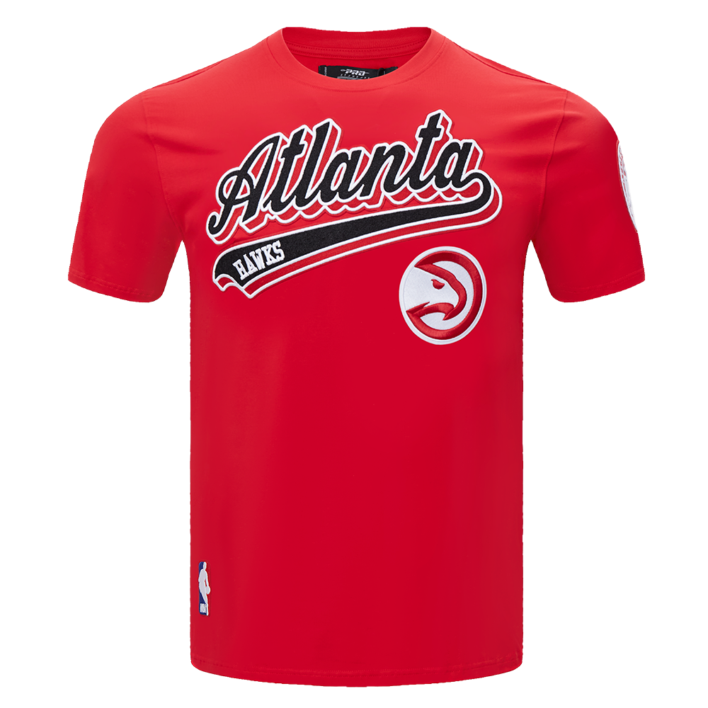 NBA ATLANTA HAWKS SCRIPT TAIL MEN'S TEE (RED) – Pro Standard