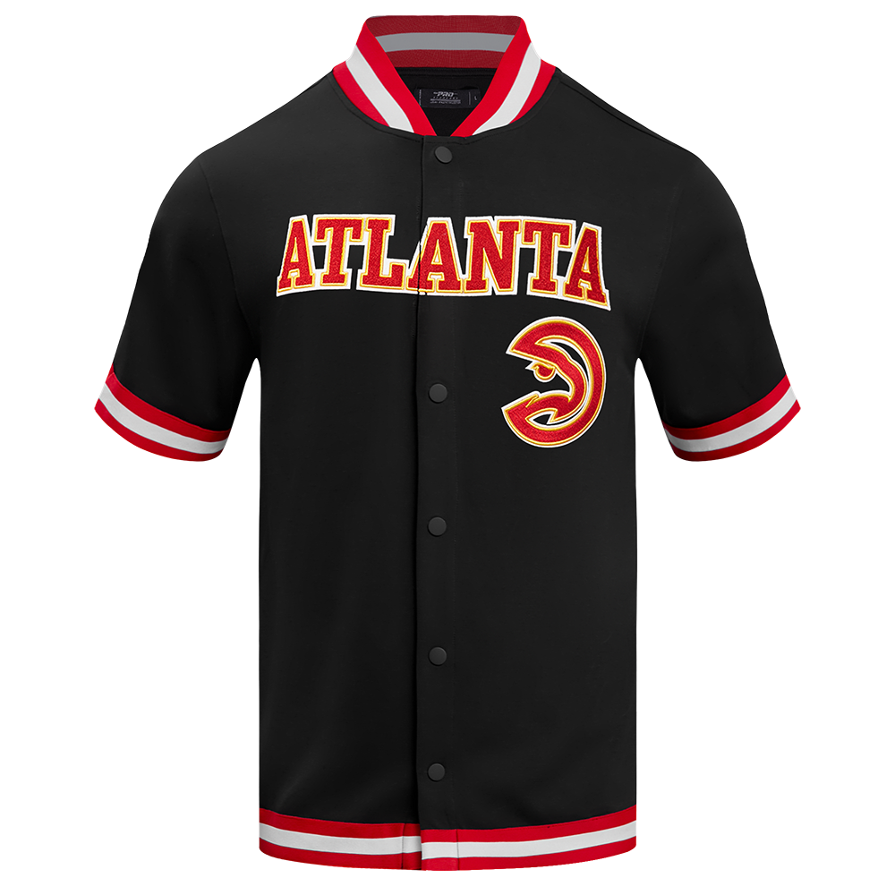 NBA ATLANTA HAWKS CLASSIC MEN'S WARM UP JACKET (BLACK/RED) – Pro Standard