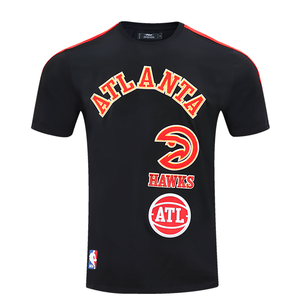 NBA ATLANTA HAWKS RETRO CLASSIC MEN'S STRIPED TEE (BLACK/RED) – Pro ...
