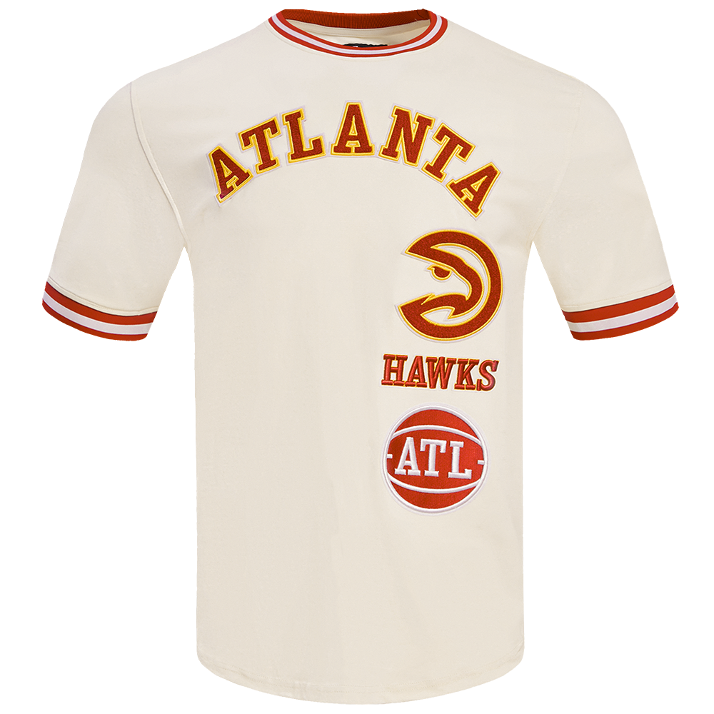 NBA ATLANTA HAWKS RETRO CLASSIC MEN'S TEE (EGGSHELL/ RED) – Pro Standard