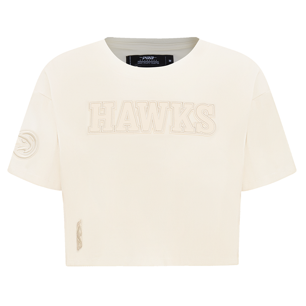 NBA ATLANTA HAWKS NEUTRAL WOMEN'S BOXY TEE (EGGSHELL) – Pro Standard