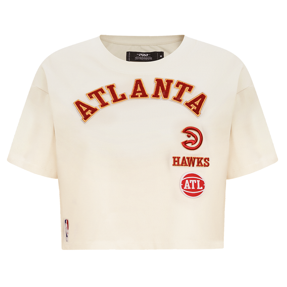 NBA ATLANTA HAWKS RETRO CLASSIC WOMEN'S BOXY TEE (EGGSHELL) – Pro Standard