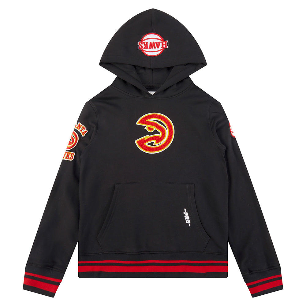 NBA ATLANTA HAWKS RETRO CLASSIC BIG BOYS RIB FLEECE PULLOVER HOODIE (B ...