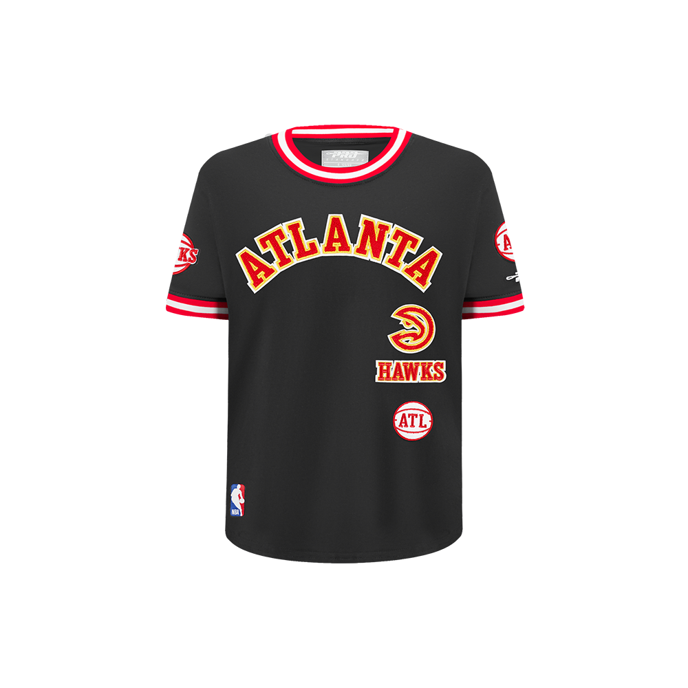 NBA ATLANTA HAWKS RETRO CLASSIC LITTLE BOYS SHORT SLEEVE STRIPED RIB T ...