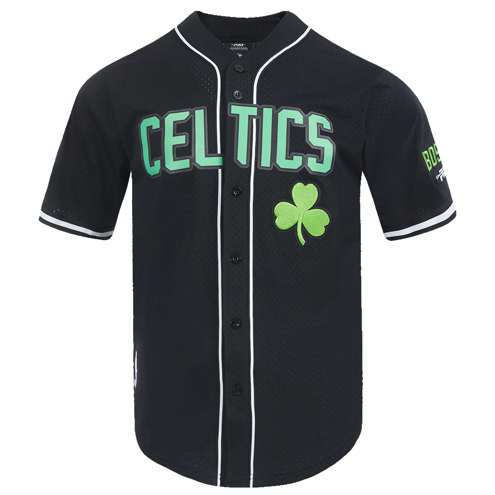 NBA BOSTON CELTICS CITY EDITION 24-25 MEN'S MESH BUTTON DOWN SHIRT (BL ...