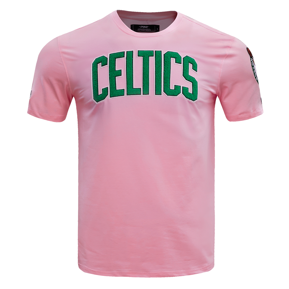 NBA BOSTON CELTICS CLASSIC CHENILLE MEN'S TEE (PINK) – Pro Standard