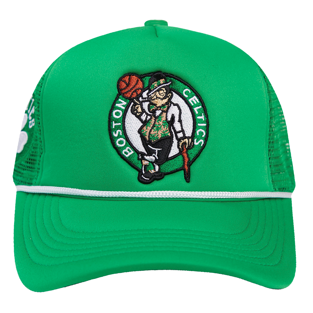 NBA BOSTON CELTICS AD 2 TONE WORDMARK FOAM TRUCKER (KELLY GREEN) – Pro ...
