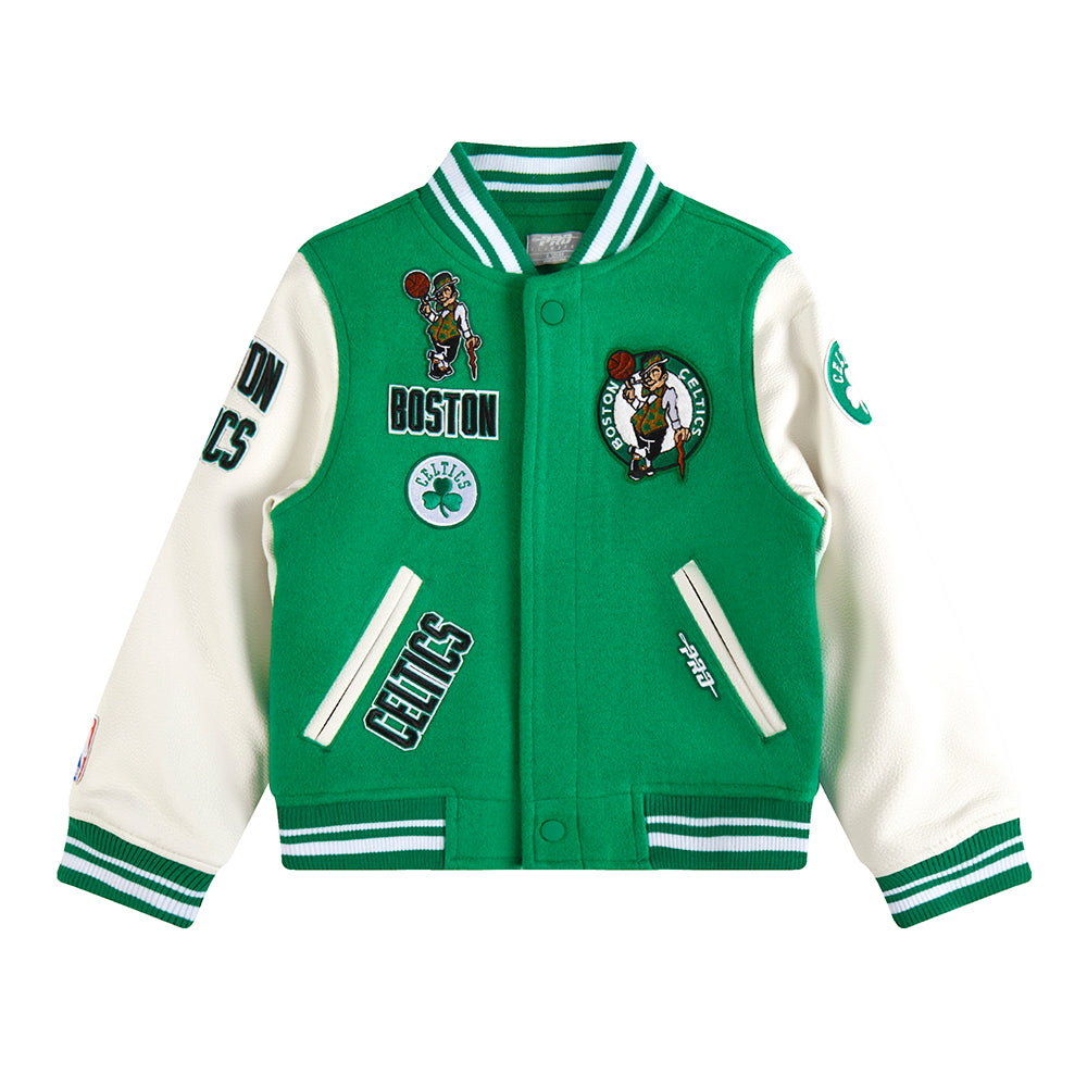 NBA BOSTON CELTICS RETRO CLASSIC LITTLE BOYS RIB WOOL VARSITY JACKET ...