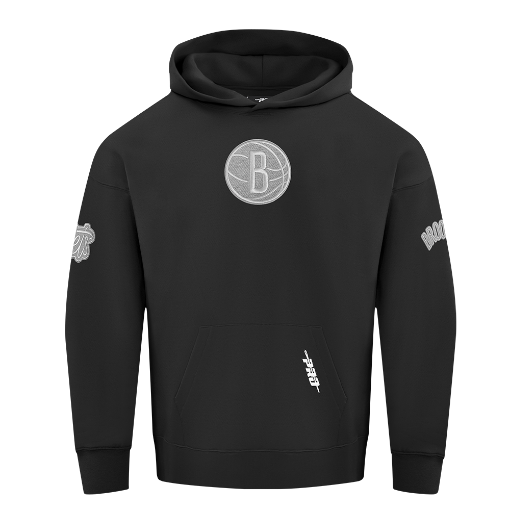 NBA BROOKLYN NETS REVERSE FRENCH TERRY MEN'S DROP SHOULDER FLC PO HO ...