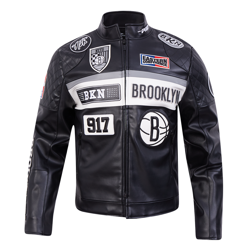 Pro Standard NBA Brooklyn Nets Moto Jacket - Men's