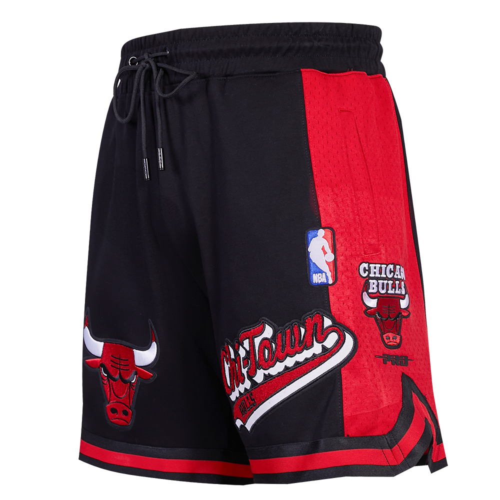 NBA CHICAGO BULLS SCRIPT TAIL MEN'S DOUBLE KNIT 2.0 SHORT (BLACK/RED ...