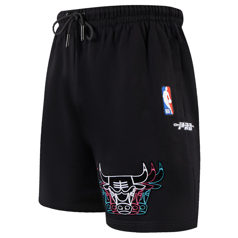 NBA CHICAGO BULLS ECHO LOGO MEN'S FLEECE SHORT (BLACK) – Pro Standard