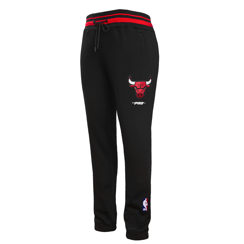NBA CHICAGO BULLS SCRIPT TAIL MEN'S RIB FLEECE SWEATPANT (BLACK/RED/BL ...
