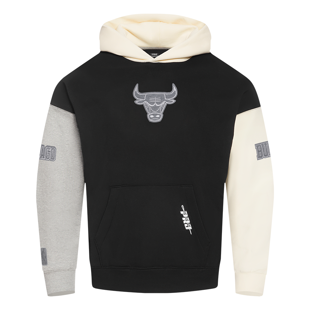 NBA CHICAGO BULLS REVERSE FRENCH TERRY MEN'S COLOR BLOCK FLEECE PULLOV ...