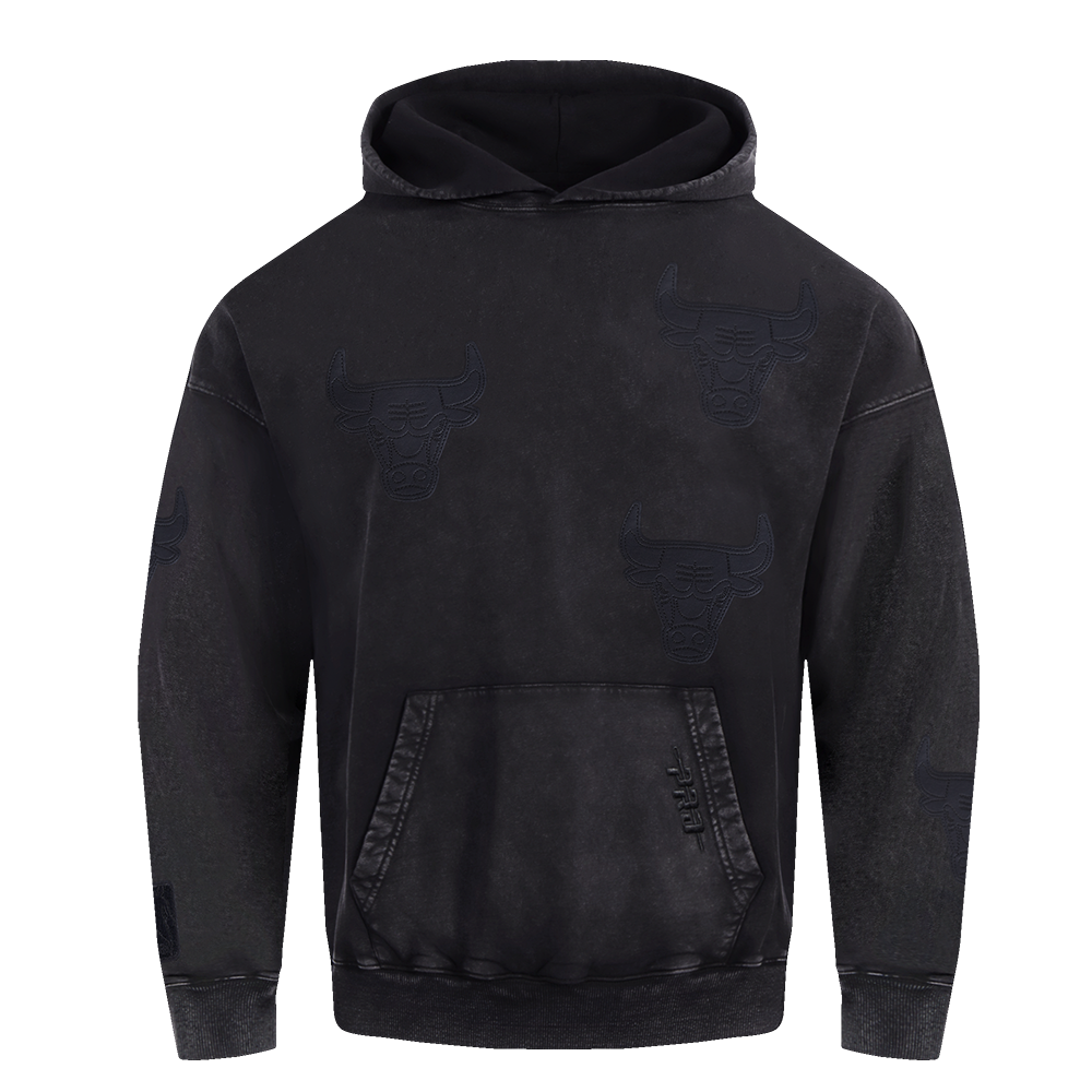 NBA CHICAGO BULLS WASHED VANGUARD MEN'S ENZYME WASH DROP SHOULDER FT ...
