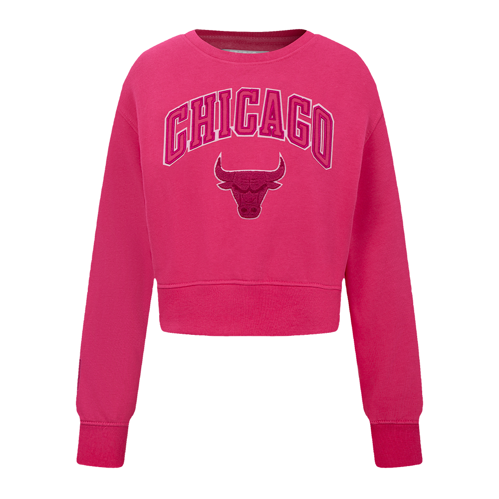 Pro Standard NBA Chicago Bulls Triple Pink Crewneck - Women's