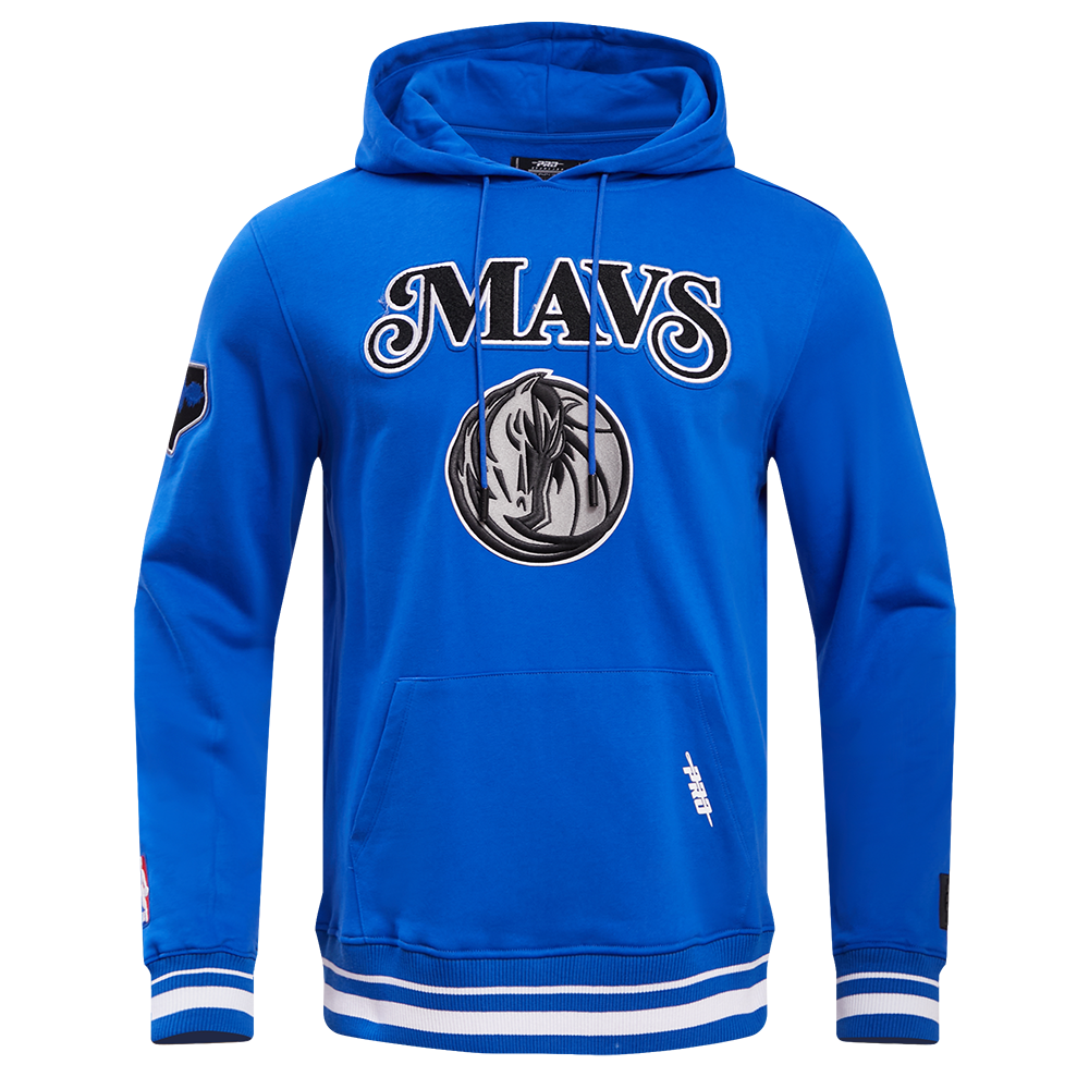 NBA DALLAS MAVERICKS CHEST MEN'S RIB PO HOODIE (ROYAL BLUE) – Pro Standard