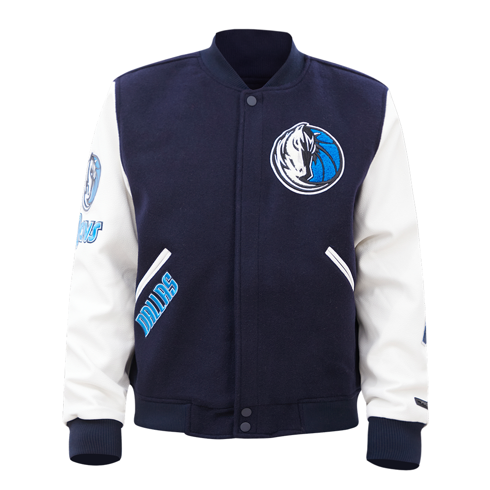 NBA DALLAS MAVERICKS CLASSIC WOOL MEN'S VARSITY JACKET (MIDNIGHT NAVY ...