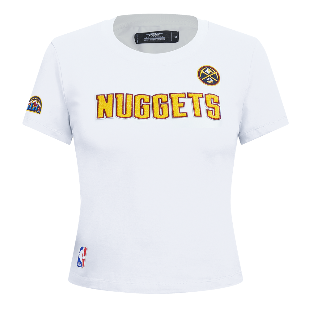 NBA DENVER NUGGETS CLASSIC SHORT SLEEVE WOMEN'S SINGLE JERSEY SLIM FIT ...