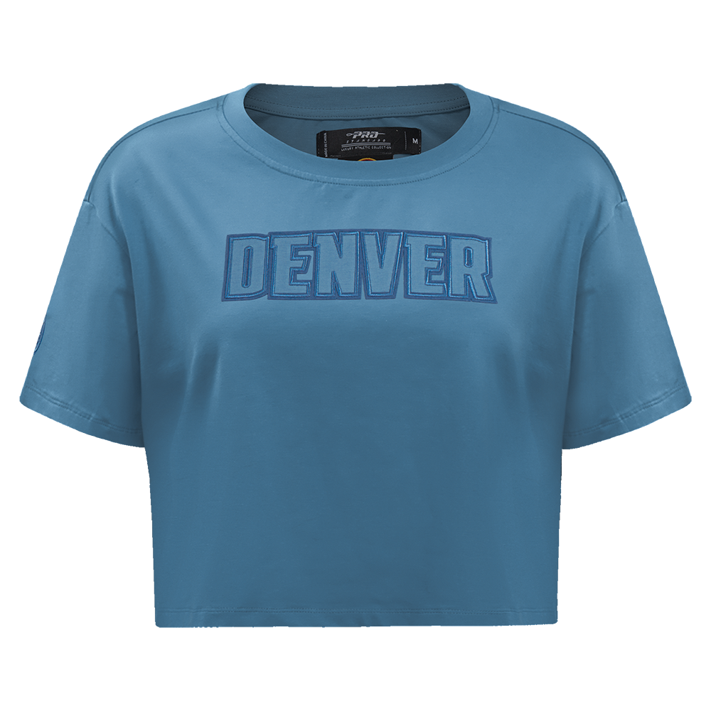 NBA DENVER NUGGETS NEUTRAL SINGLE JERSEY BOXY TEE (STEEL BLUE) – Pro ...