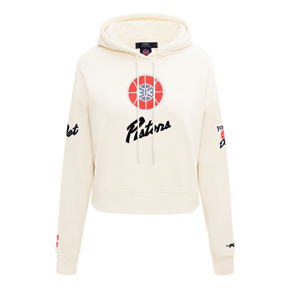 Pro Standard NBA Detroit Pistons Cropped Hoodie - Women's