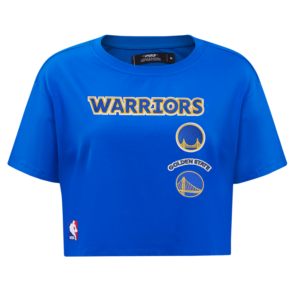 NBA GOLDEN STATE WARRIORS RETRO CLASSIC WOMEN'S BOXY TEE (ROYAL BLUE ...