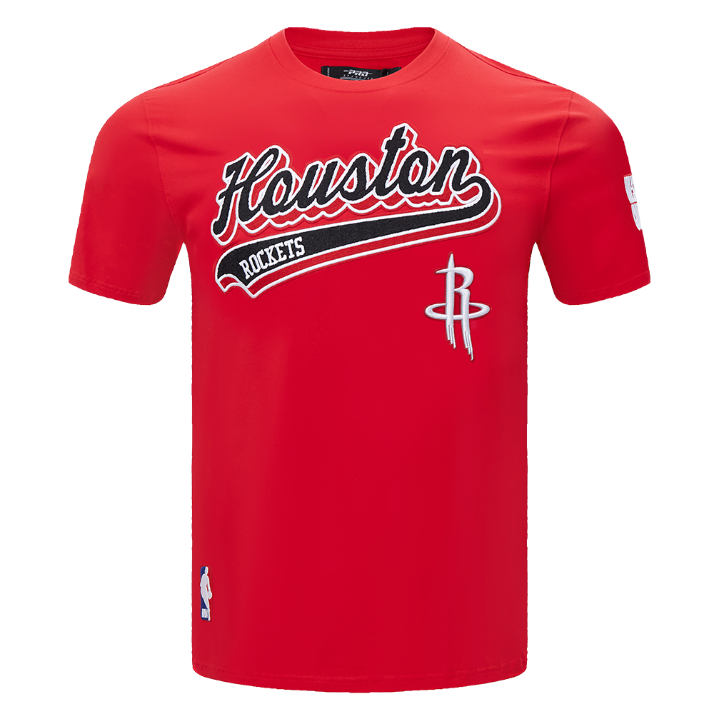 NBA HOUSTON ROCKETS SCRIPT TAIL MEN'S TEE (RED) – Pro Standard