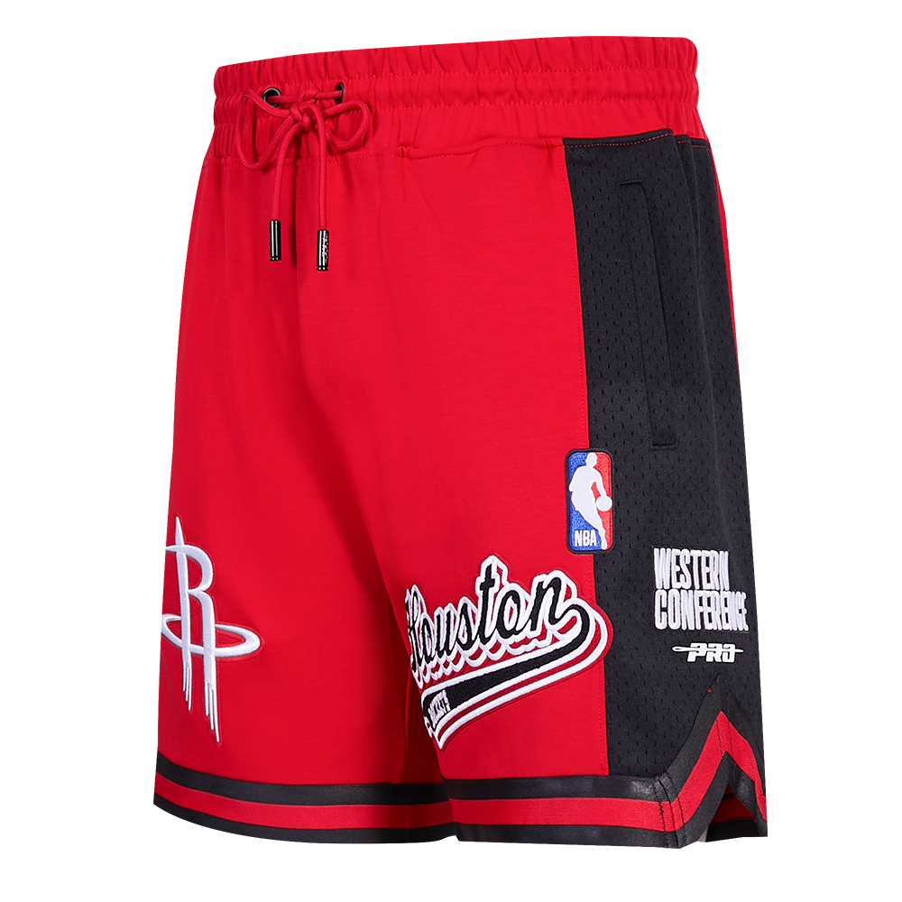 NBA HOUSTON ROCKETS SCRIPT TAIL MEN'S DOUBLE KNIT 2.0 SHORT (RED/BLACK ...