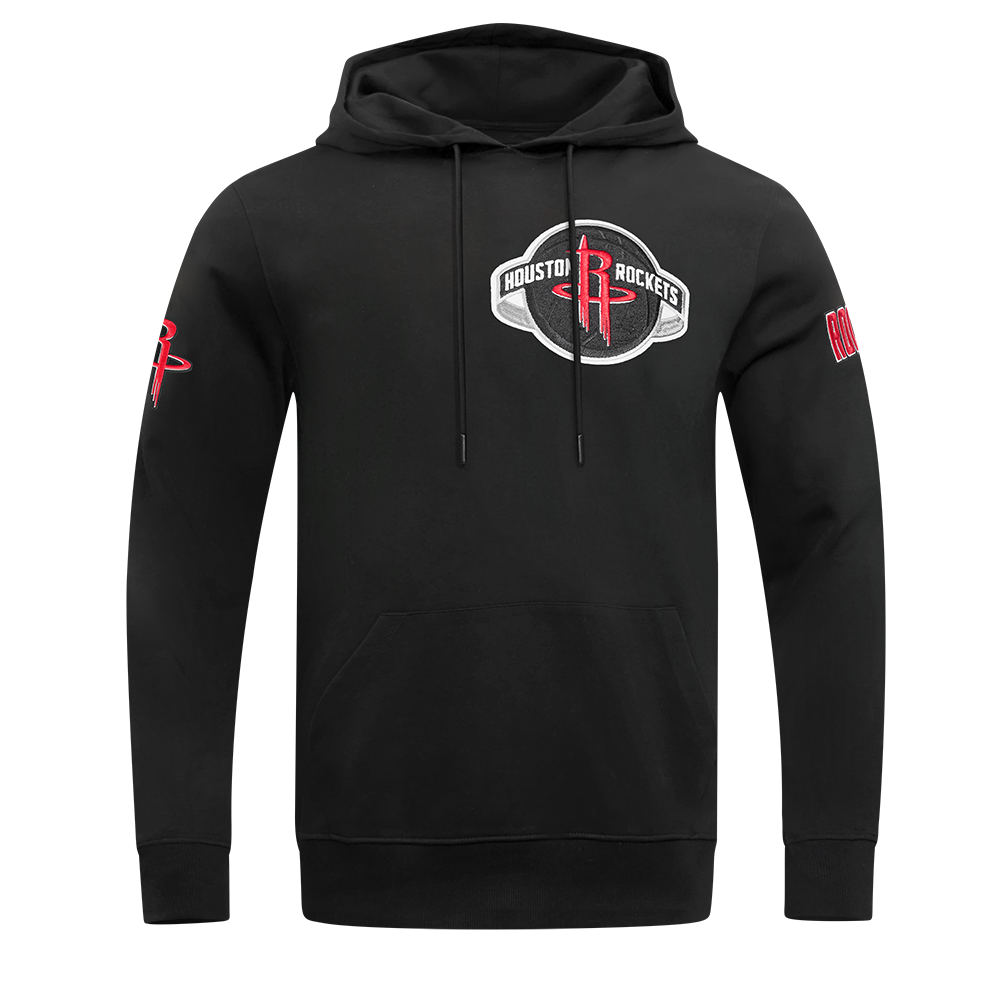 NBA HOUSTON ROCKETS CLASSIC CHENILLE MEN'S PULLOVER HOODIE (BLACK ...