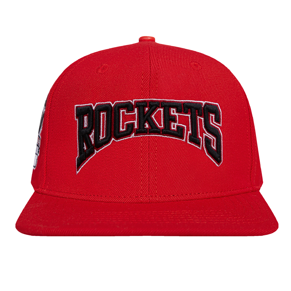 NBA HOUSTON ROCKETS CREST EMBLEM UNISEX WORDMARK WOOL SNAPBACK HAT (RE ...