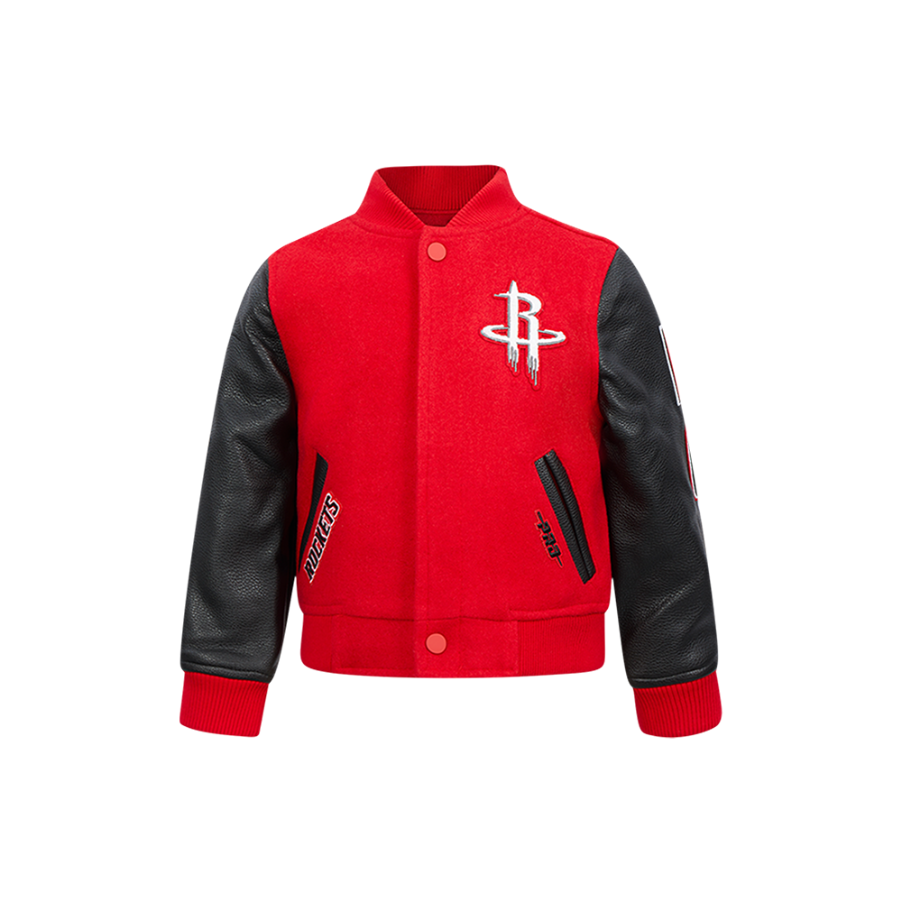 NBA HOUSTON ROCKETS CLASSIC LITTLE BOYS WOOL VARSITY JACKET (RED/BLACK ...