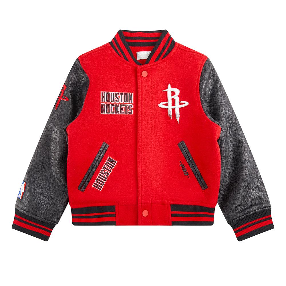 NBA HOUSTON ROCKETS RETRO CLASSIC TODDLER BOYS RIB WOOL VARSITY JACKET ...