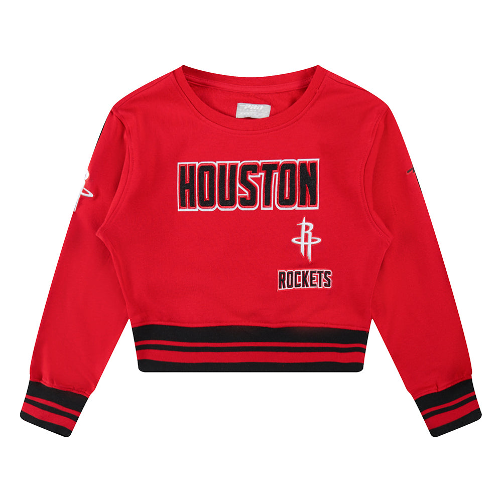 NBA HOUSTON ROCKETS RETRO CLASSIC TODDLER GIRLS RIB FLEECE CREWNECK (R ...
