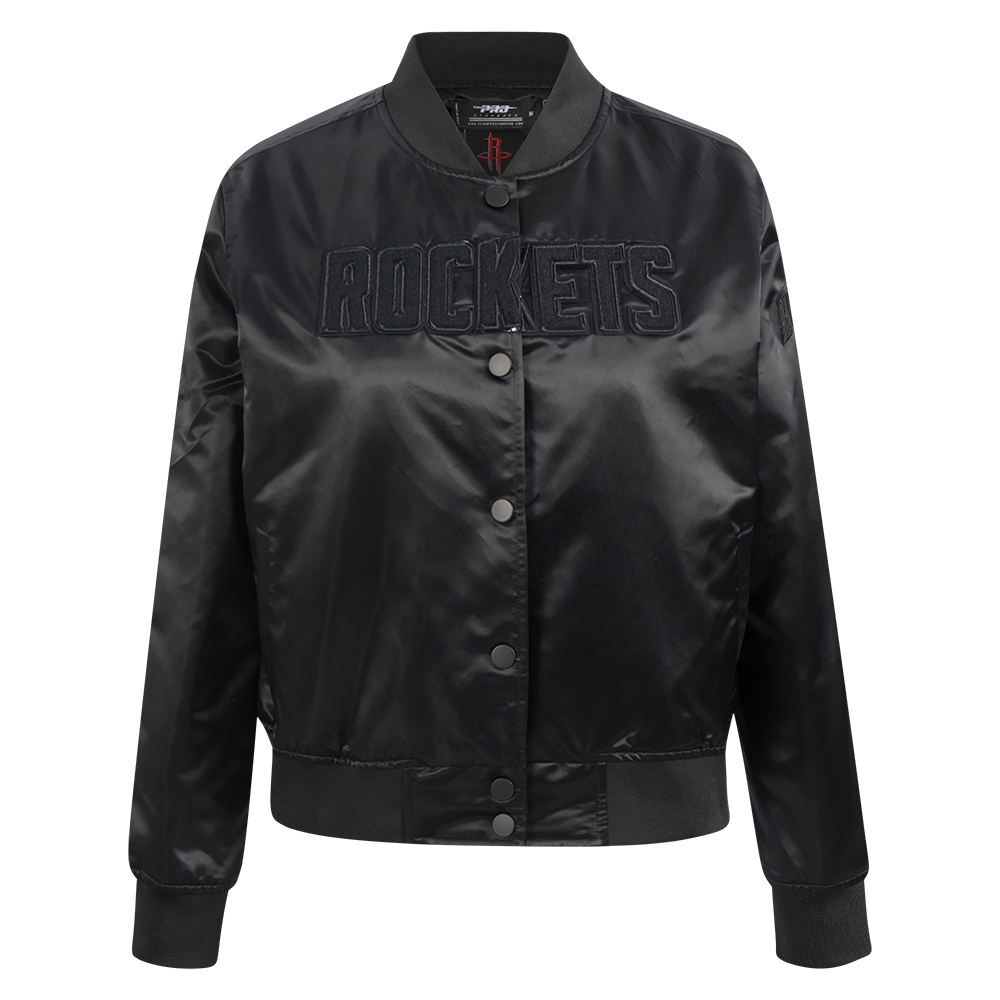 Pro Standard NBA Houston Rockets Triple Black Satin Jacket - Women's
