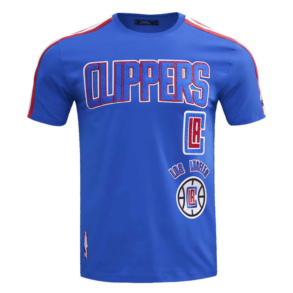 NBA LOS ANGELES CLIPPERS RETRO CLASSIC MEN'S STRIPED TEE (ROYAL BLUE/R ...