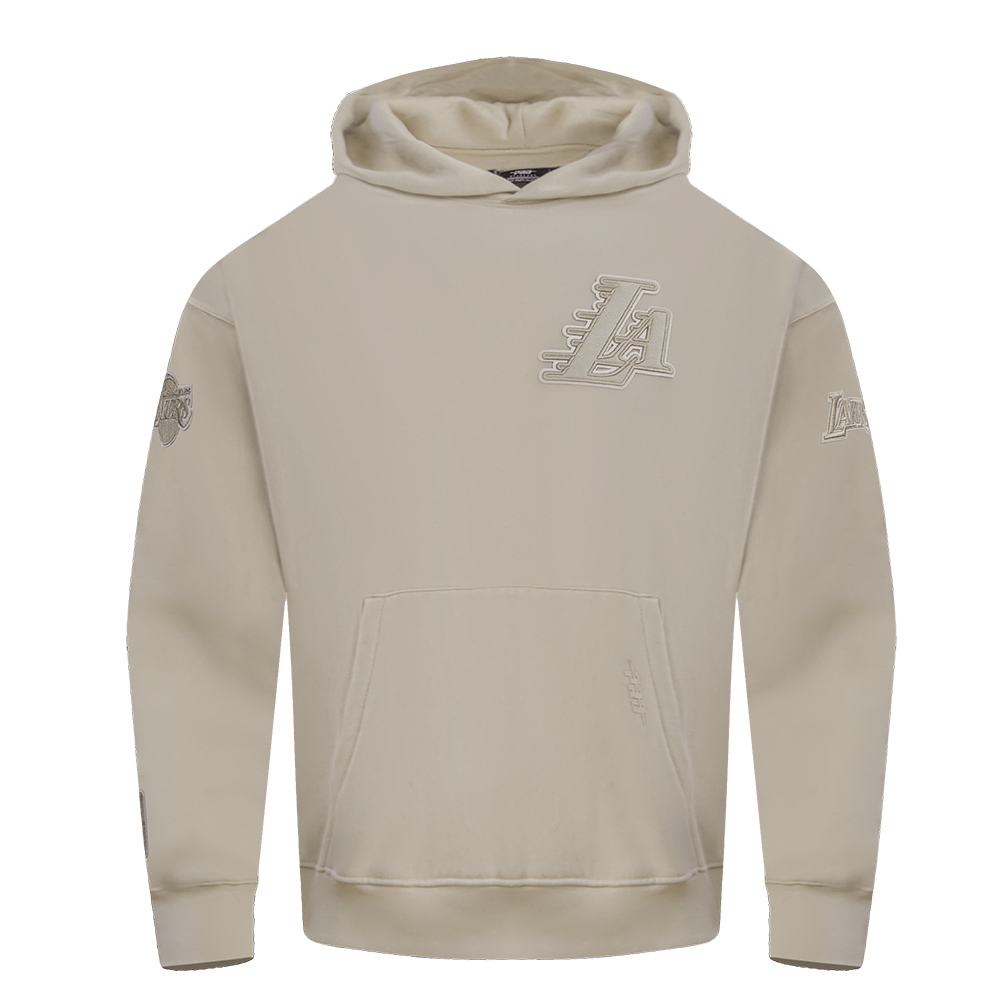NBA LOS ANGELES LAKERS NEUTRAL DROP SHOULDER FLEECE PULLOVER HOODIE (T ...