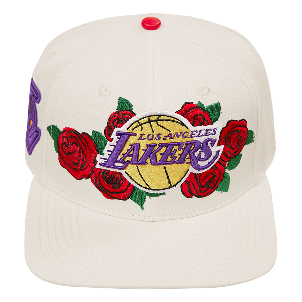 NBA LOS ANGELES LAKERS ROSES WOOL UNISEX SNAPBACK HAT (EGGSHELL) – Pro ...