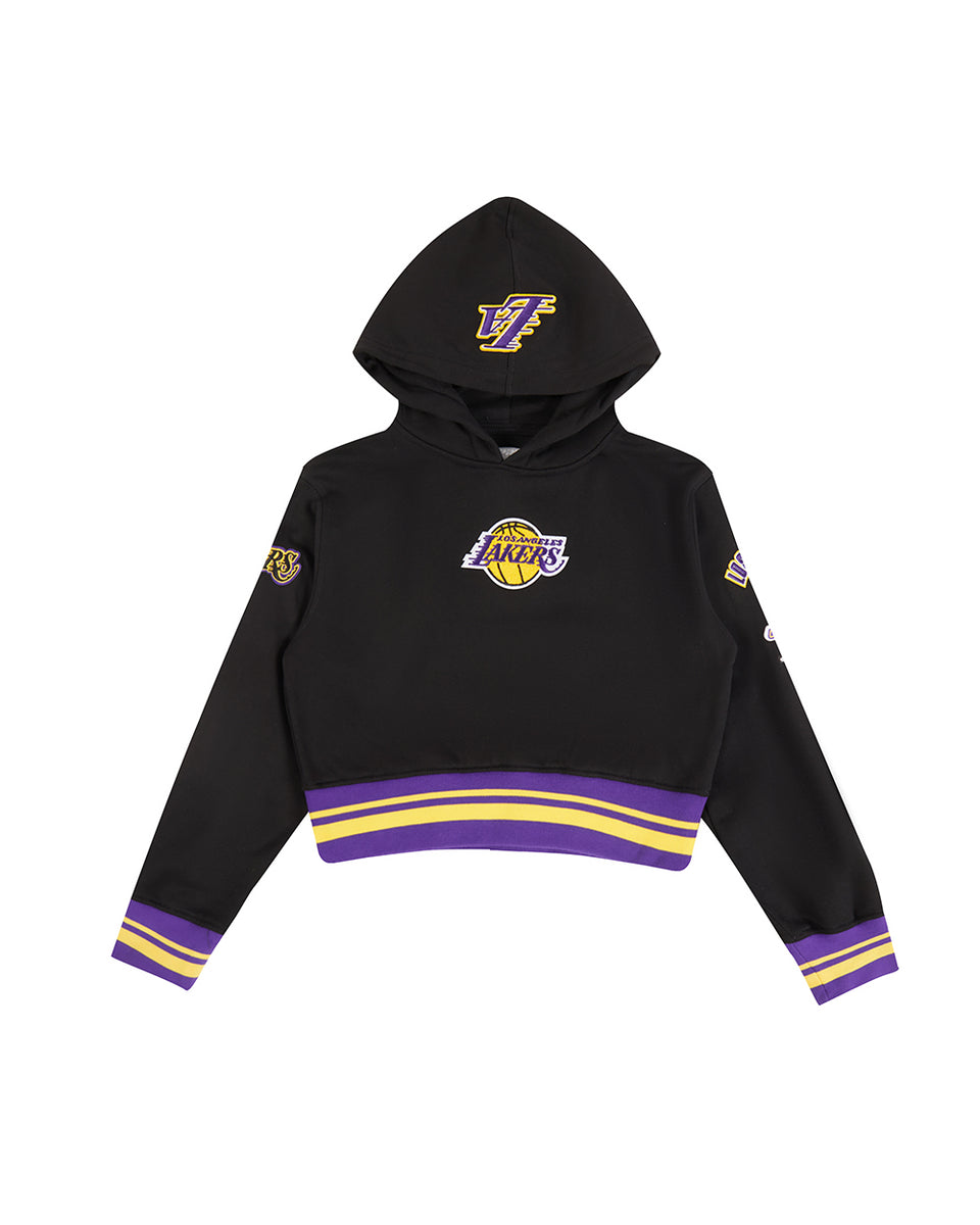 NBA LOS ANGELES LAKERS RETRO CLASSIC BIG GIRLS RIB FLEECE PULLOVER HOO ...